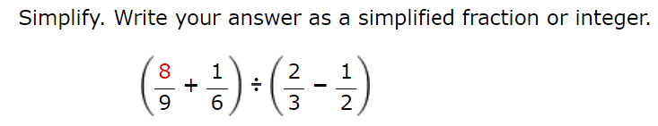 Solved Simplify. Write your answer as a simplified fraction | Chegg.com