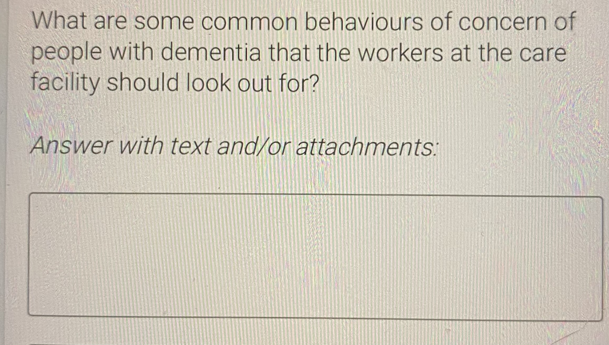 Solved What are some common behaviours of concern of people | Chegg.com