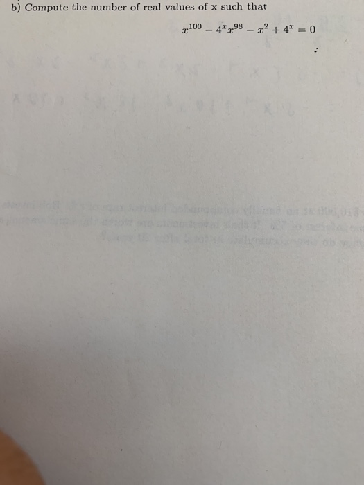 Solved Compute the number of real values of x such that | Chegg.com