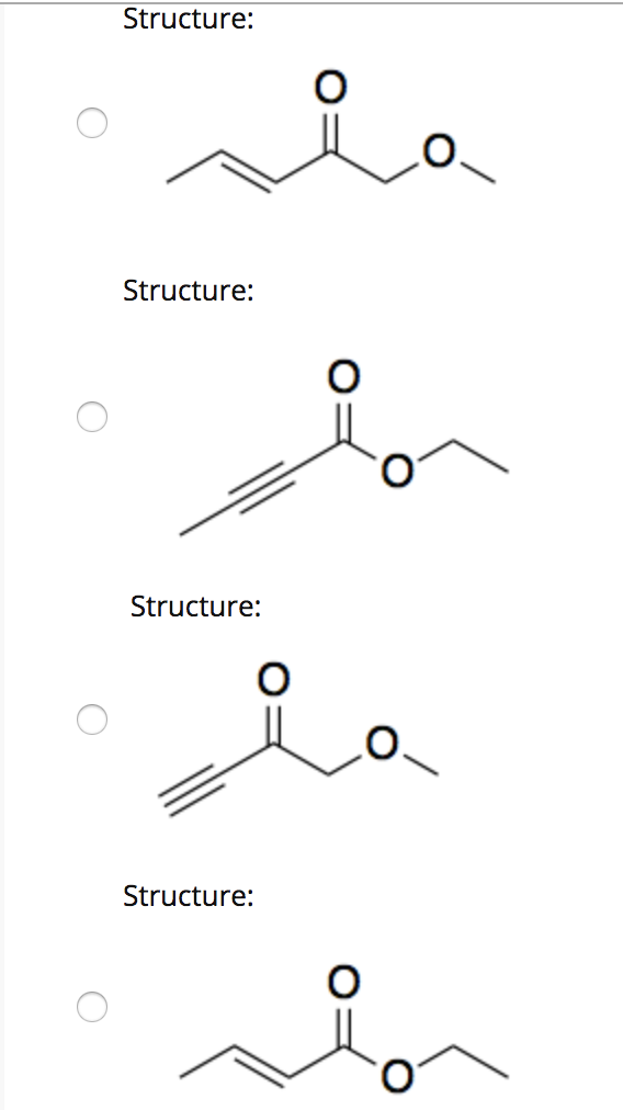 Solved Structure: Structure: Structure: Structure: | Chegg.com