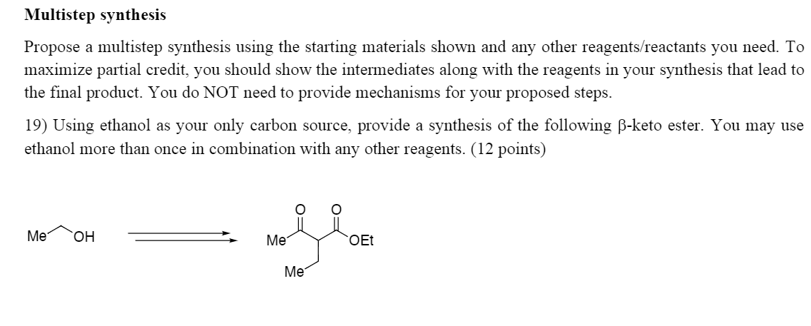 Solved Multistep synthesis Propose a multistep synthesis | Chegg.com