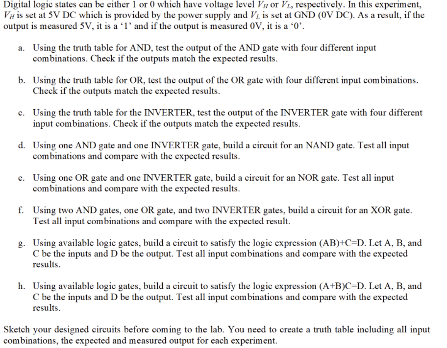 Solved Digital logic states can be either 1 or 0 which have | Chegg.com
