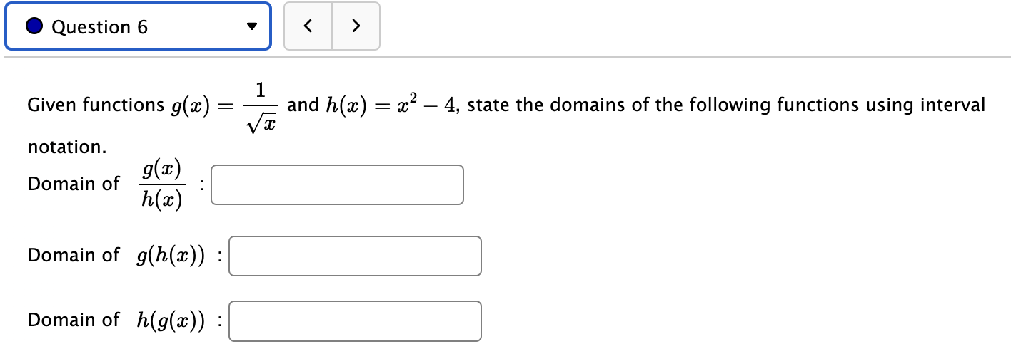 Solved Let f(x)=x−31 and g(x)=x2+3. Find the following | Chegg.com