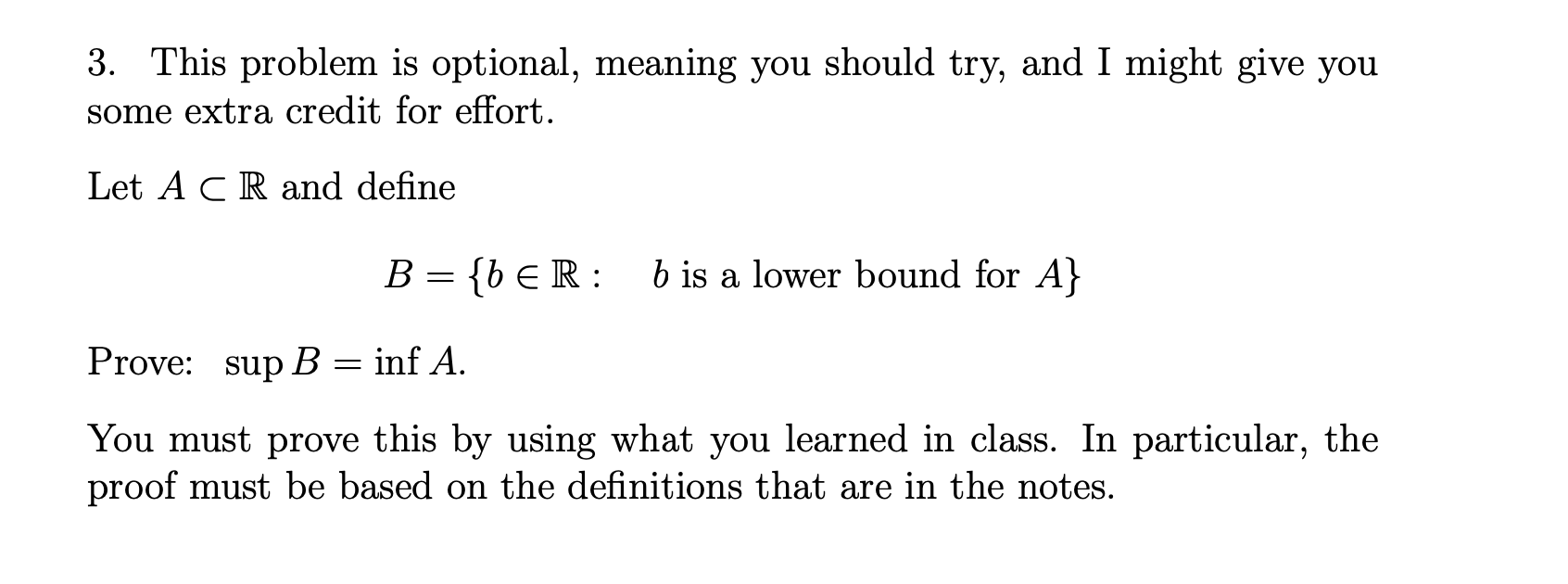 Solved 3. This problem is optional, meaning you should try, | Chegg.com