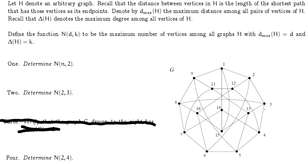 Solved Let H denote an arbitrary graph. Recall that the | Chegg.com