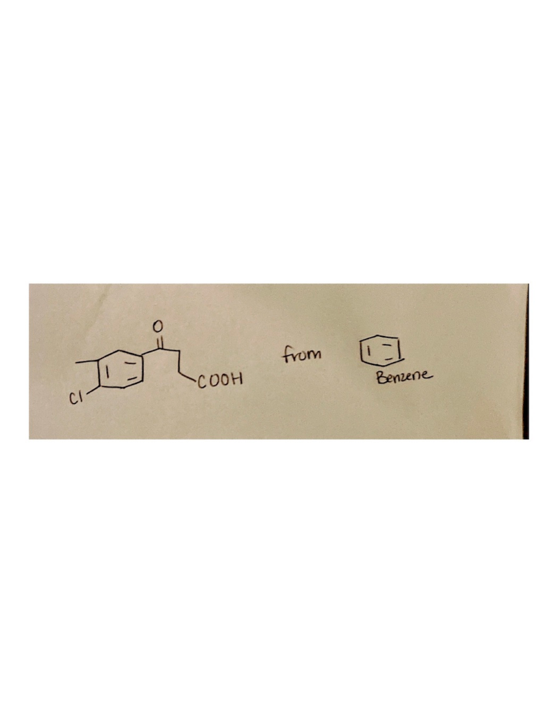 Solved from -COOH Benzene | Chegg.com