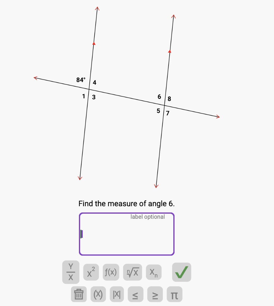 Solved Find the measure of angle 6 . | Chegg.com