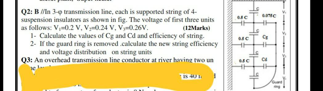 Solved 1 0.5 c HE 0.075C th Q2: B //In 3-4 transmission | Chegg.com