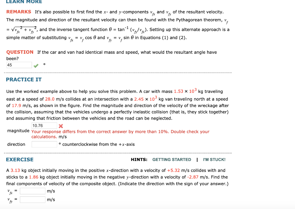 Solved LEARN MORE REMARKS It's also possible to first find | Chegg.com