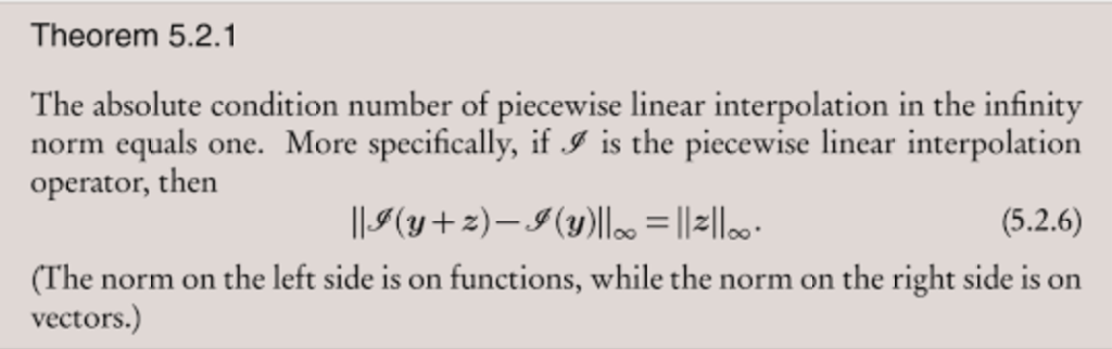 Solved Theorem 5.2.1 The absolute condition number of | Chegg.com