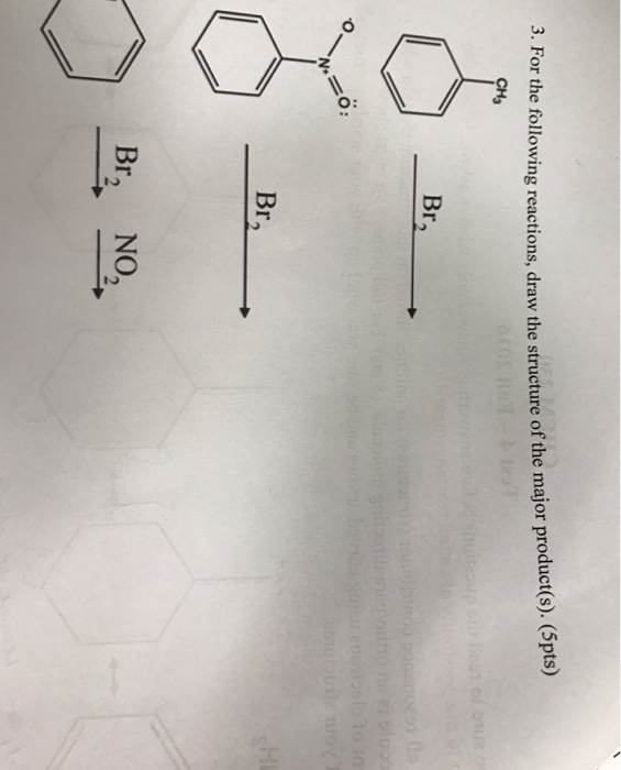 Solved For the following reactions, draw the structure of | Chegg.com