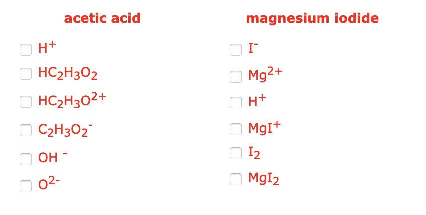 Solved What are the solute particles present in aqueous | Chegg.com