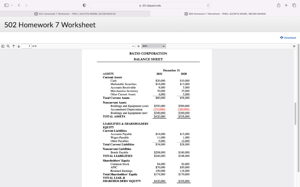 Solved 502 Homework 7 Worksheet502 Homework 7 | Chegg.com