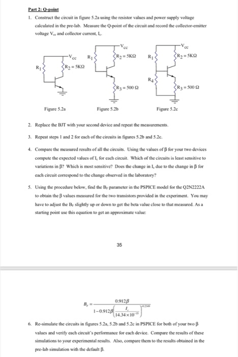 Solved I. Construct the circuit in figure 5.2a using the | Chegg.com