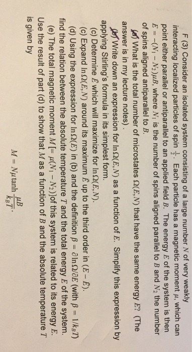 Solved Consider an isolated system consisting of a large | Chegg.com