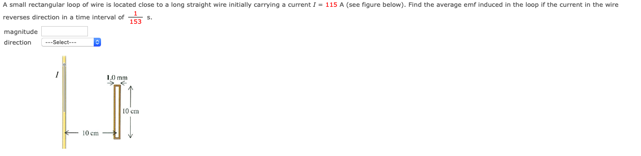 Solved A small rectangular loop of wire is located close to | Chegg.com