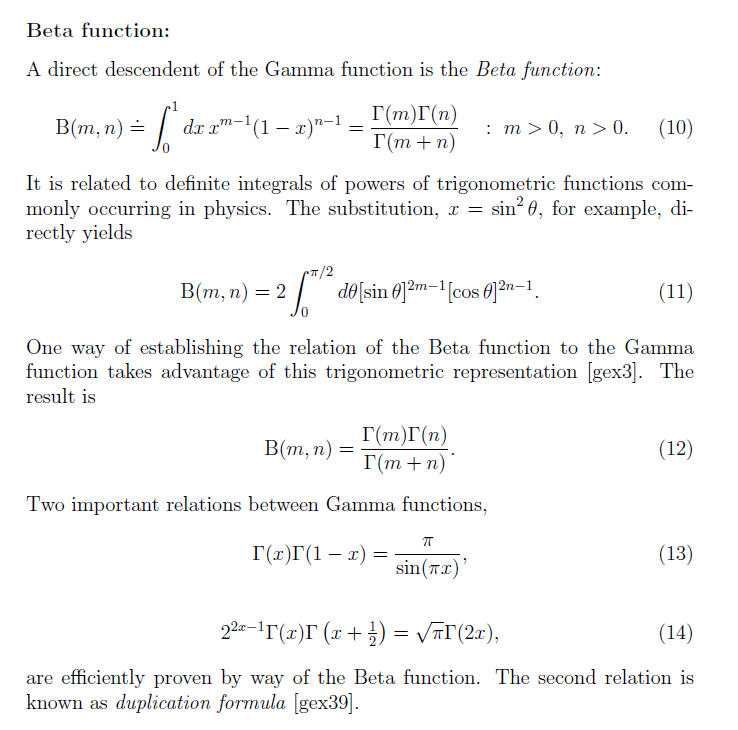 Solved [gex39] Duplication relation for Gamma function Use | Chegg.com