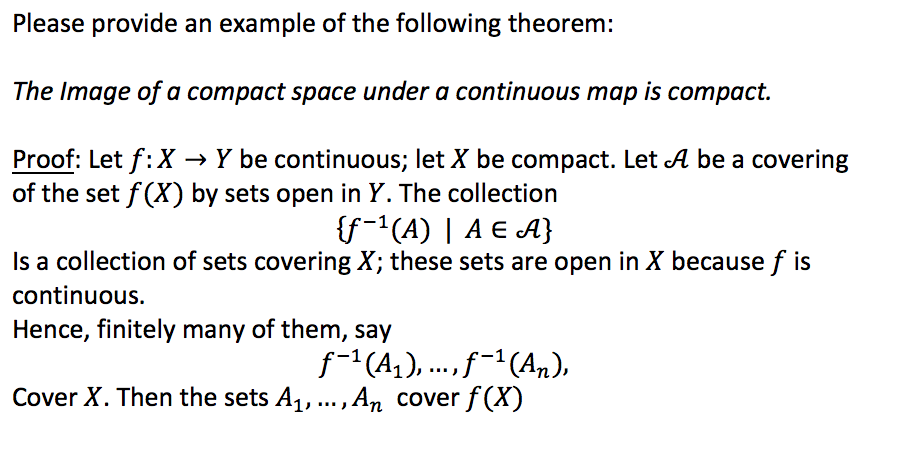Solved Please provide an example of the following theorem: | Chegg.com