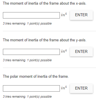 Solved frame. Voids are taken as negative. Calculate the | Chegg.com