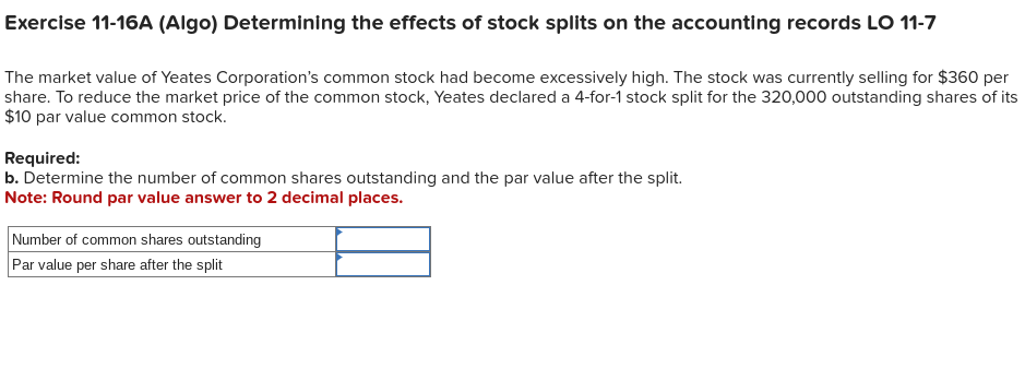 Solved Exercise 11-16A (Algo) Determining the effects of | Chegg.com