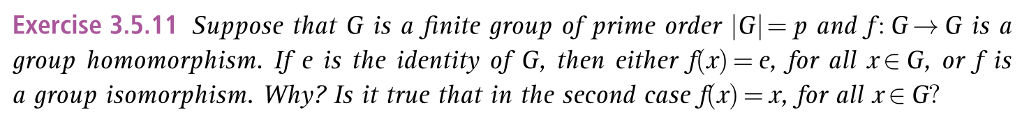 Solved Exercise 3.5.11 Suppose that G is a finite group of | Chegg.com