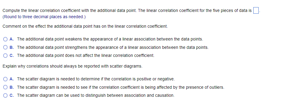 Solved Use the given data to complete parts (a) and (b) | Chegg.com