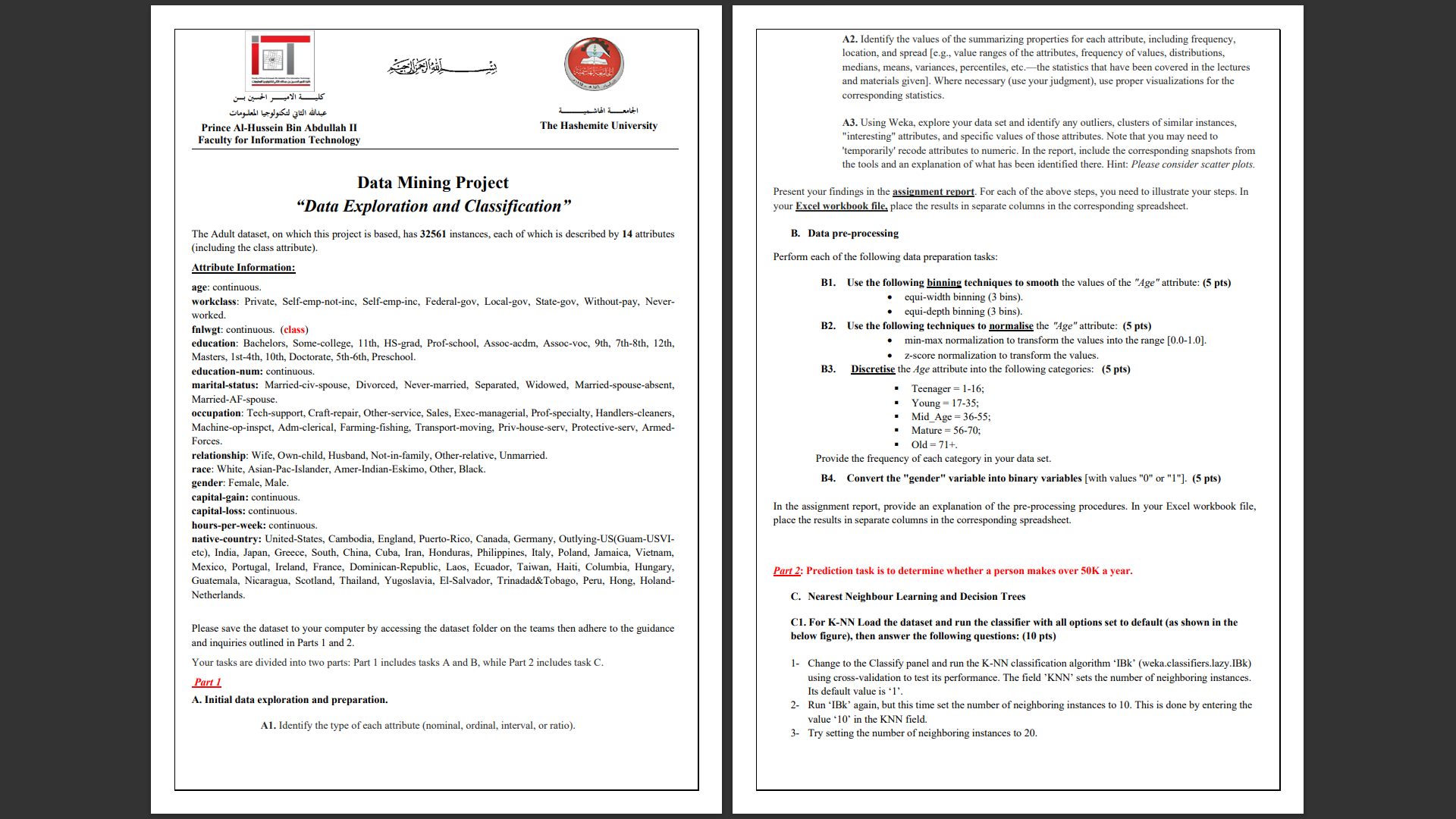 Solved Data Mining Project “Data Exploration and | Chegg.com