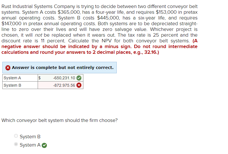 Solved Rust Industrial Systems Company Is Trying To Decide Chegg