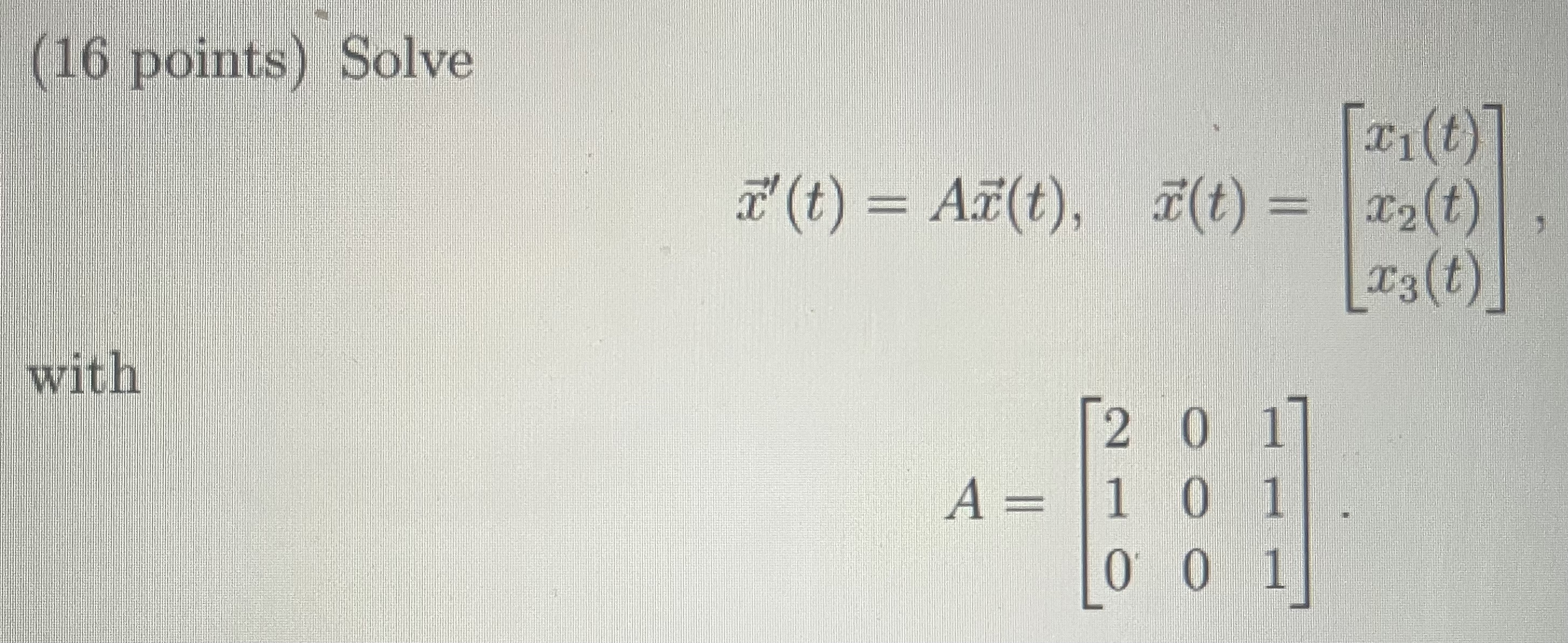 Solved (16 points) Solve | Chegg.com