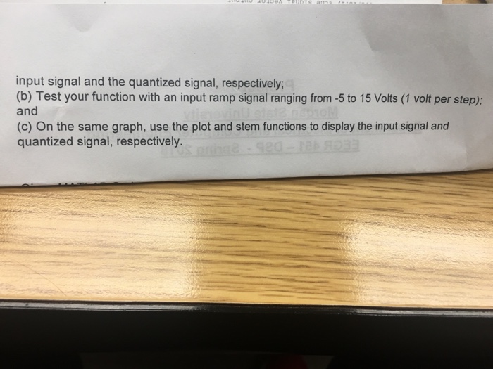 Solved Exercise 3: Quantization Quantization is done by | Chegg.com