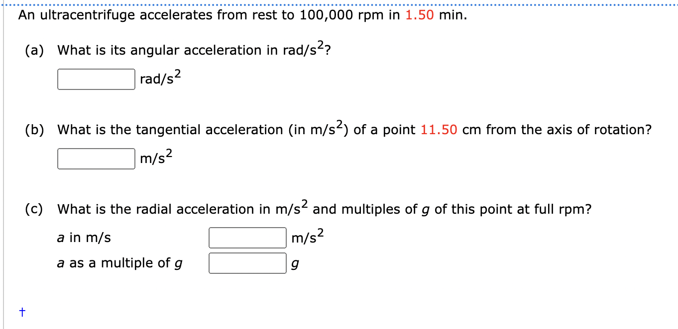 Solved (a) What is its angular acceleration in rad/s2 ? | Chegg.com