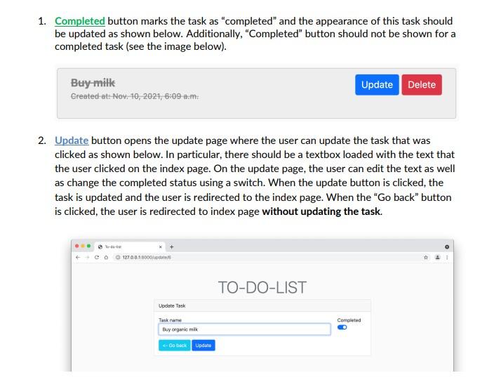 Solved In this assignment, you will create an app named Todo | Chegg.com