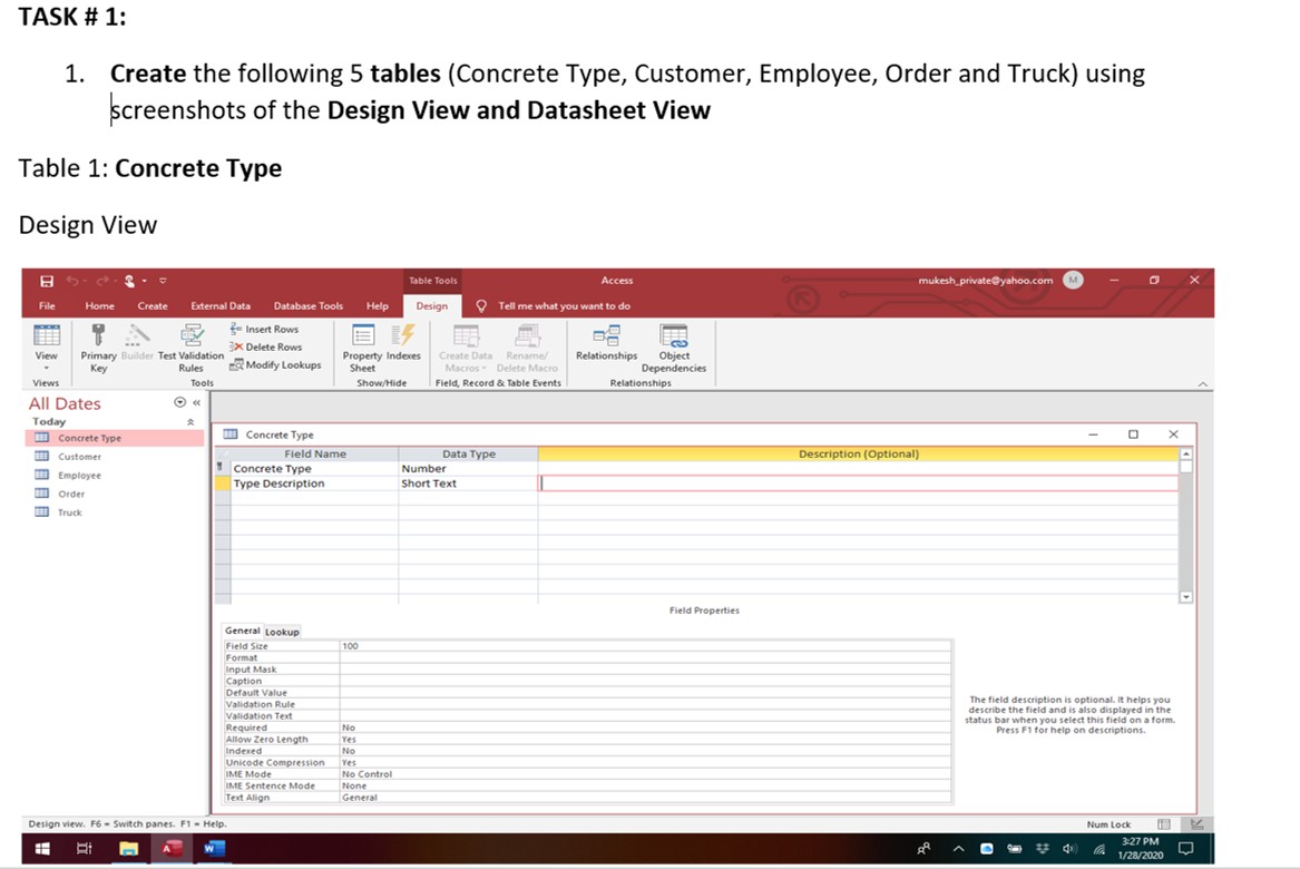 Solved CriteriaCreated 5 ﻿tables and 2 ﻿queries correctly: | Chegg.com