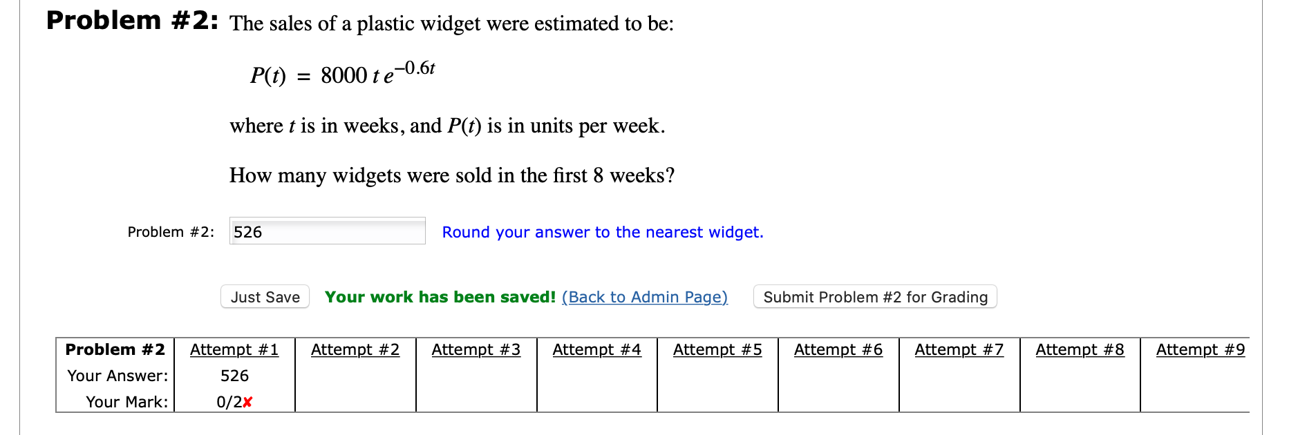 Solved Problem \#2: The sales of a plastic widget were | Chegg.com