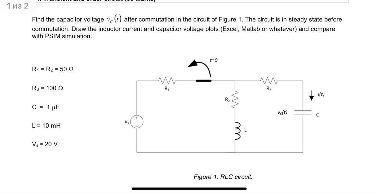 Solved 1 432 Find the capacitor voltage vo(t) after | Chegg.com