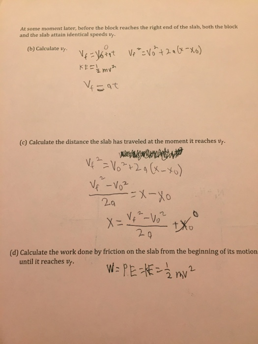 Solved Phun Phriday Physics 6 Block, Mg-0.50 kg Slab, Ms 3.0 | Chegg.com