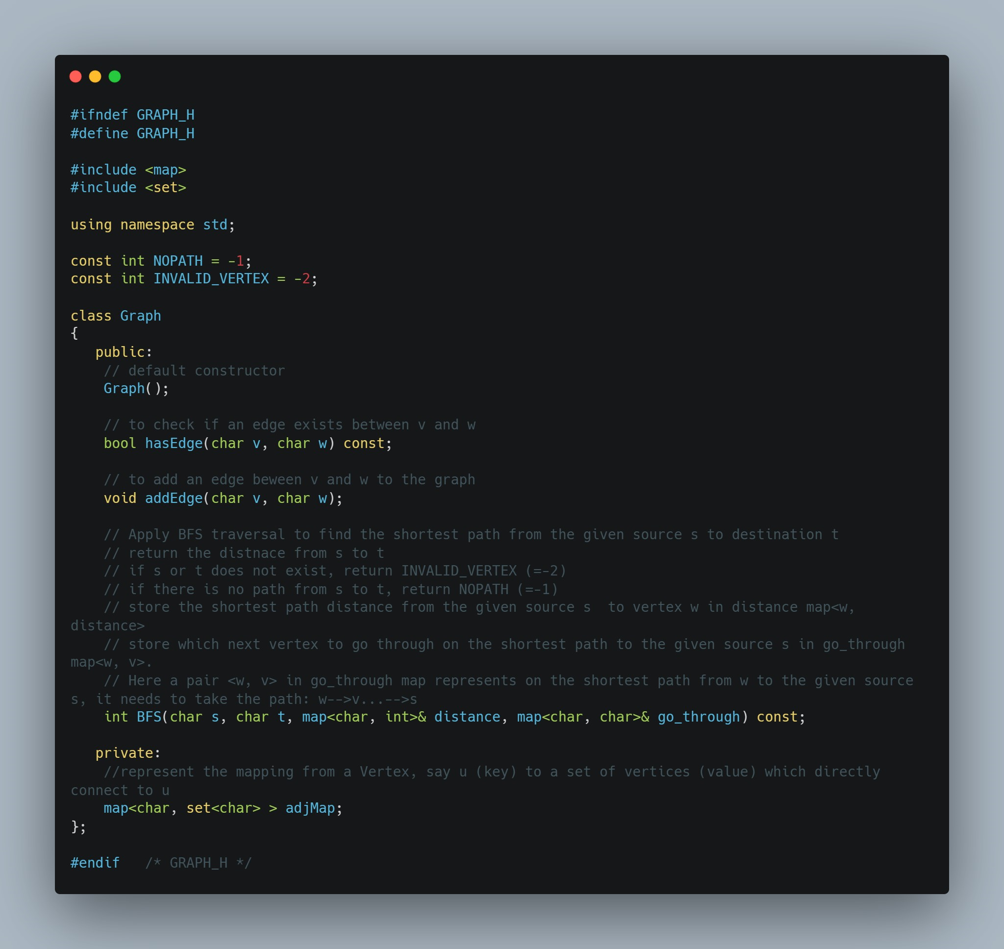 Solved Need help creating a cpp file to define these | Chegg.com