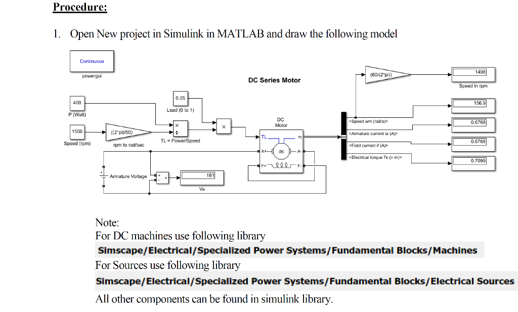 Solved Load Test of a DC Series Motor Equipment/Software: 1. | Chegg.com
