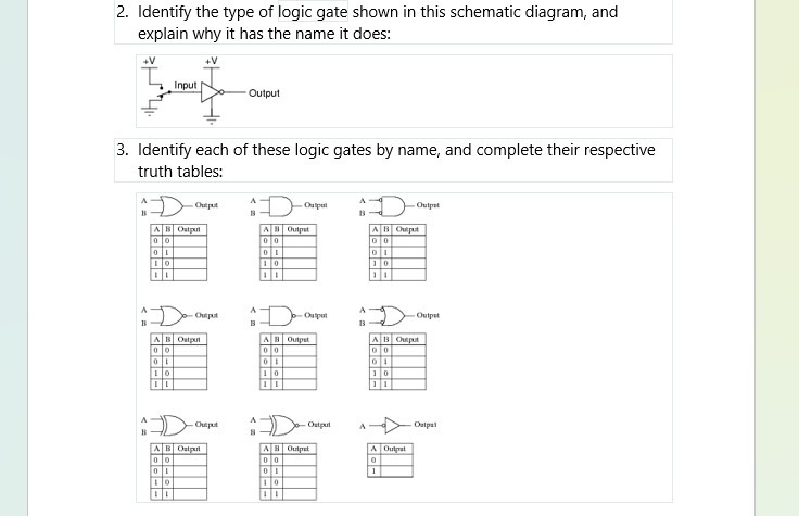 Solved 2. Identify the type of logic gate shown in this | Chegg.com