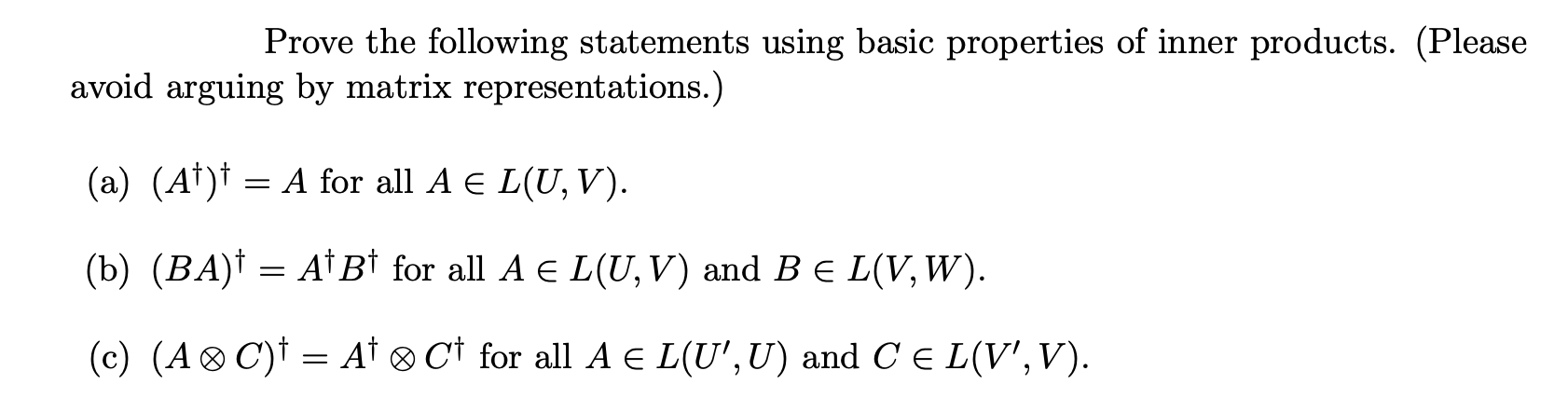Solved Prove the following statements using basic properties | Chegg.com
