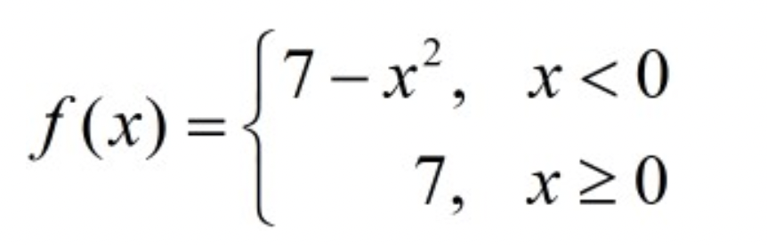 Solved Find the area under the split-domain function from x | Chegg.com