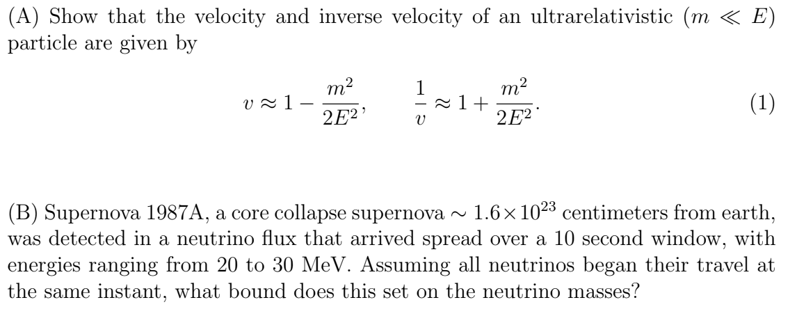 Solved (A) Show that the velocity and inverse velocity of an | Chegg.com