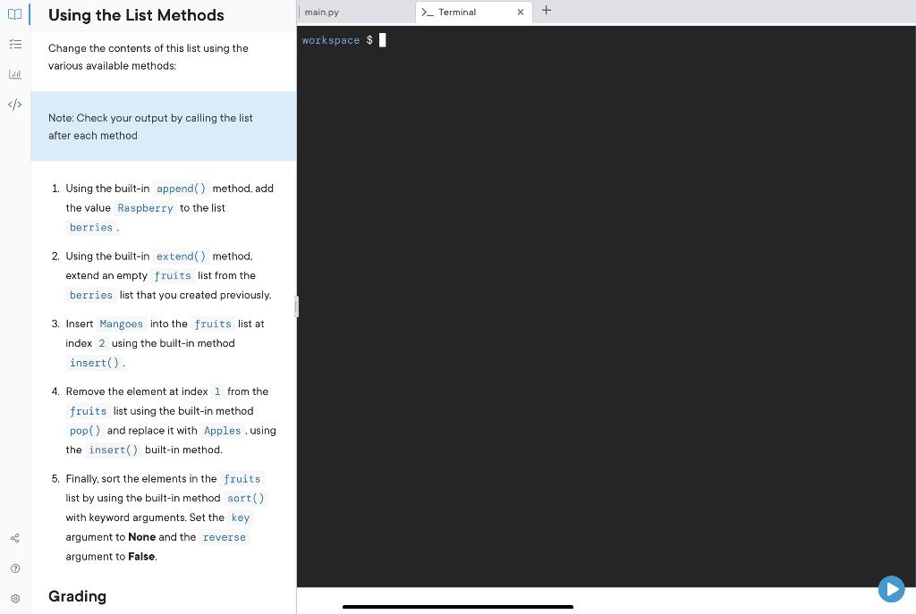 Solved workspace $ Scenario Given the following challenges, | Chegg.com