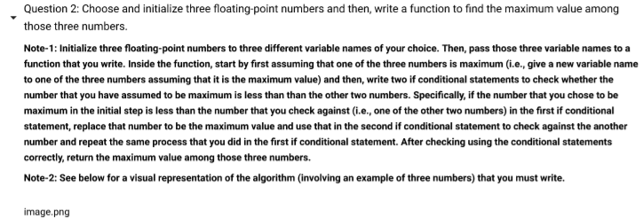 Solved Question 2: Choose and initialize three | Chegg.com