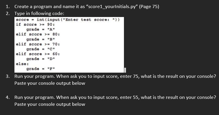 Solved 1. Create a program and name it as | Chegg.com