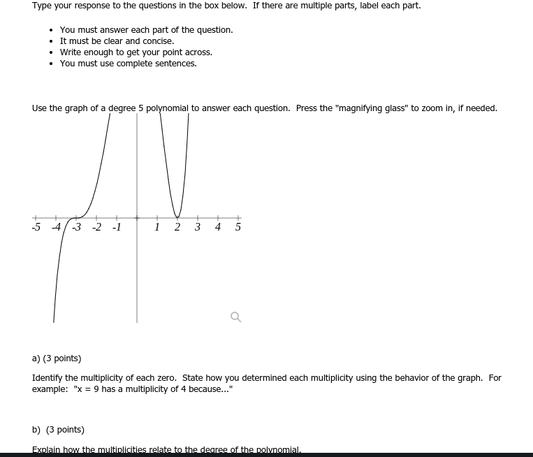 Solved Type your response to the questions in the box below. | Chegg.com