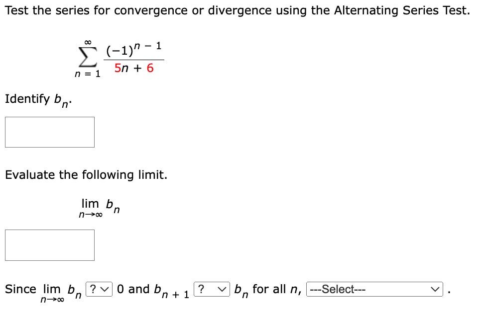 Solved Test the series for convergence or divergence using | Chegg.com