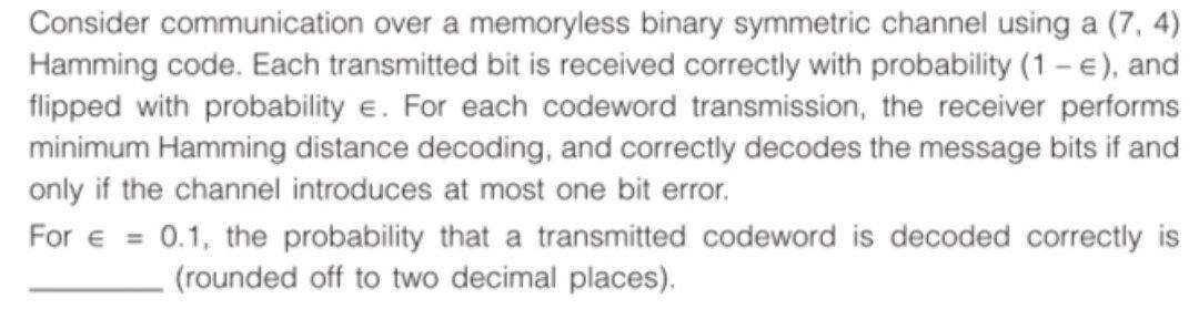 Solved Consider communication over a memoryless binary | Chegg.com