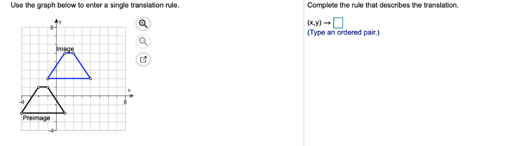 Solved Use the graph below to enter a single translation | Chegg.com