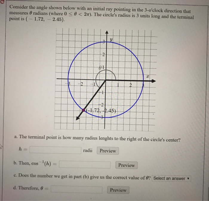Solved Consider the angle shown below with an initial ray | Chegg.com